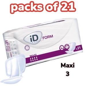 iD Expert Form Maxi Size 3 3000ml Pack of 21 Incontinence Aid | eBay