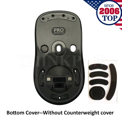 New Mouse Bottom Cover Replacement + Feet for Logitech G Pro Wireless ...
