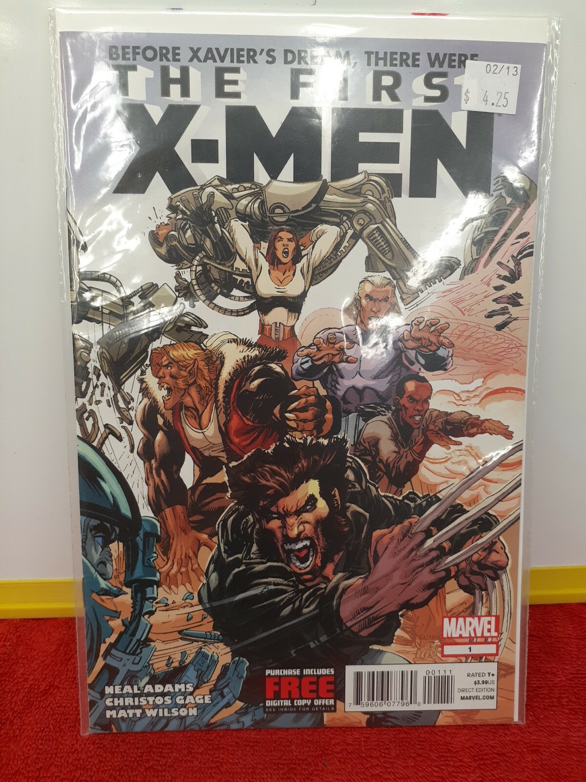 The First X-Men #1 Comic Book 2012 Wolverine Sabertooth Neal Adams Gage ...