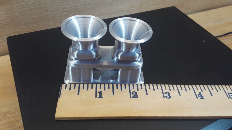 1/8 RC Car Engine Hood Scoop Velocity Stacks Tunnel Ram Intake 3D ...