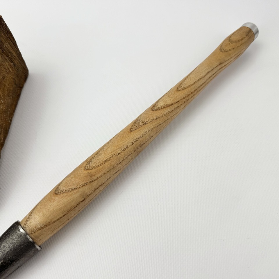 Rounded Timber Chisel – Hand-Forged Steel, Ash Handle, Sheath, Heavy ...