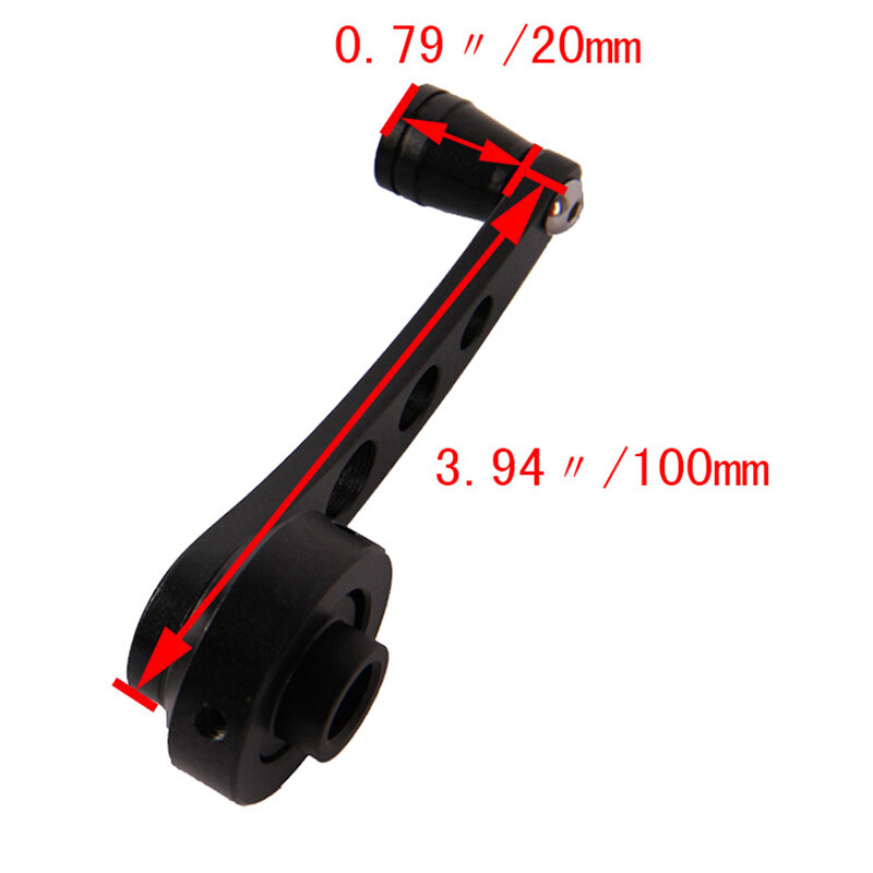 2Pcs Billet Black Aluminum Manual Car SUV Window Door Winder Glass ...