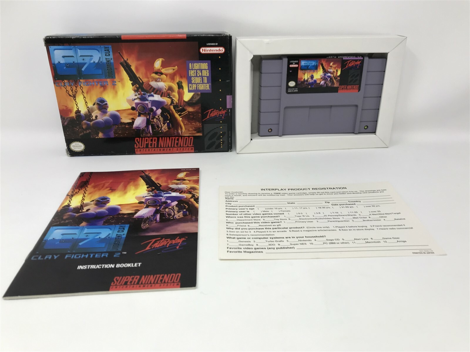 ClayFighter 2: Judgment Clay Super Nintendo - Prix - Photo - Présentation