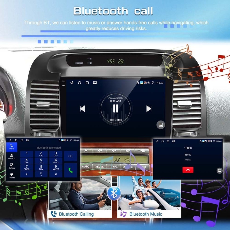 4+64GB For Toyota Camry 2000-2006 Car Stereo Radio Apple Carplay ...