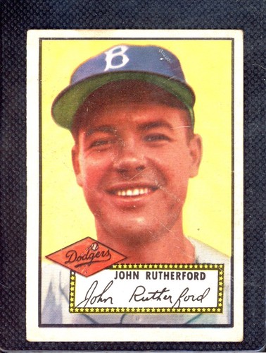 1952 Topps #320 John Rutherford | eBay