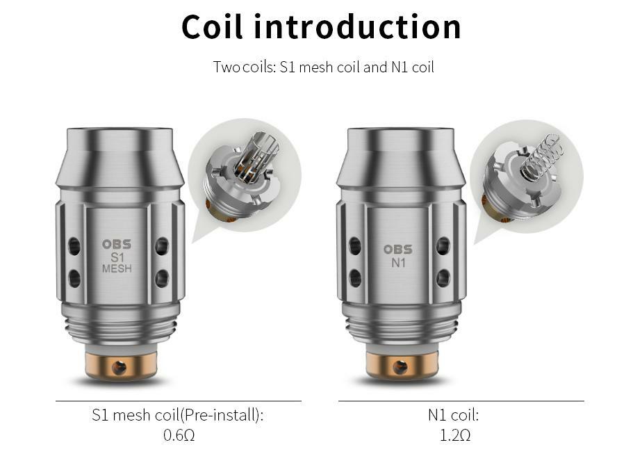 OBS CUBE MINI Coils N1 1.2ohm S1 Mesh 0.6ohm (5 Pack) | eBay UK