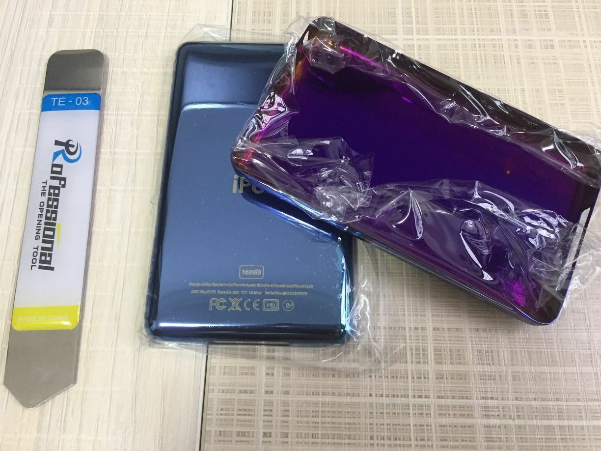 BLUE Back Rear Housing Case Cover Panel Shell For iPod Classic 6th Gen ...