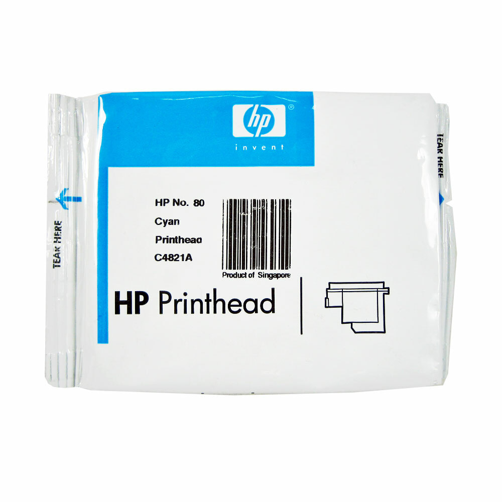 Genuine HP 80 Cyan Printhead ONLY C4821A DesignJet 1050 1055 | eBay