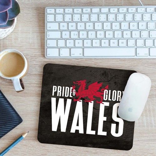 Wales Football Pride & Glory Lions World Cup Mouse Mat Pad Gift 24cm x ...