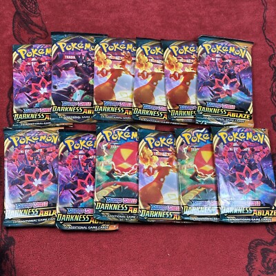 POKEMON TCG! 12x SWSH Darkness Ablaze BOOSTER PACK SEALED BRAND NEW | eBay