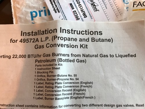 Whirlpool 49572A Gas Conversion Kit for sale online | eBay