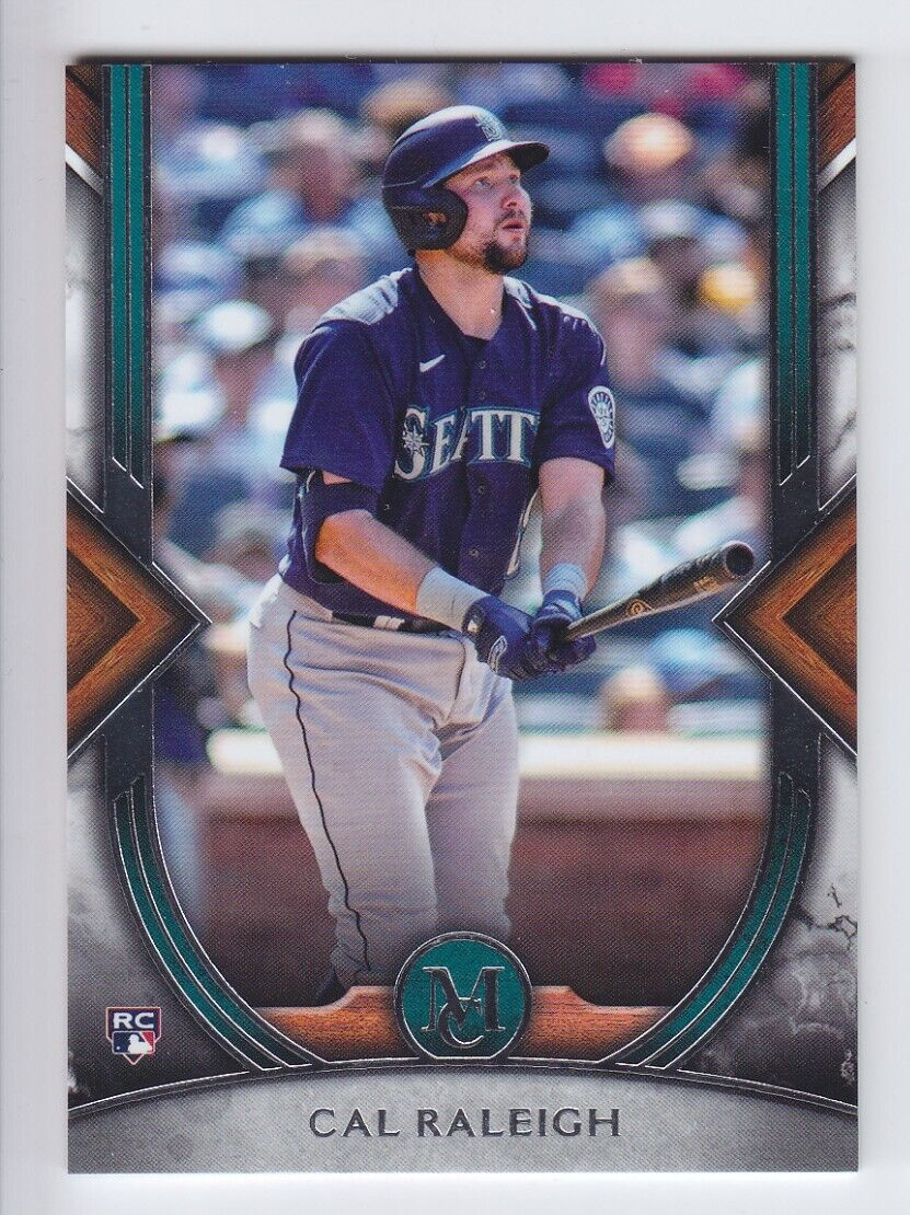2022 TOPPS MUSEUM COLLECTION CAL RALEIGH RC #90 ROOKIE Seattle Mariners ...