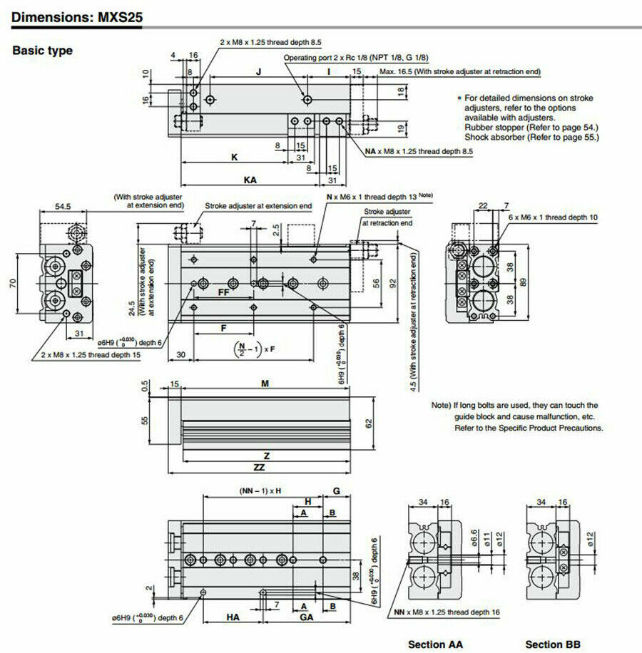 1PC SMC MXS25-20 Slide Table Cylinder delivery fast for sale online | eBay