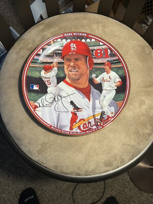 Mark McGwire Home Run Hero - Record Tying 61st Home Run Plate ...