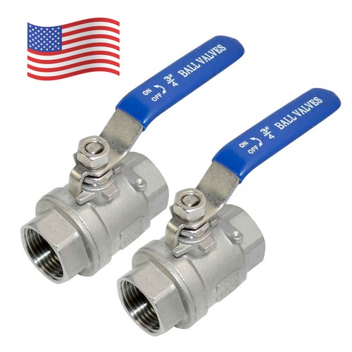 3/4 inch Ball Valve,Female NPT 316 Stainless Steel Full Port,2-Piece ...