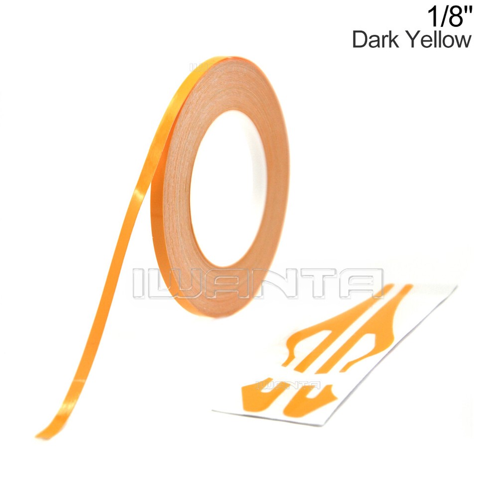 1/8" 3mm Pinstriping Pin Stripe DIY Line Roll Vinyl Tape Decal Car ...