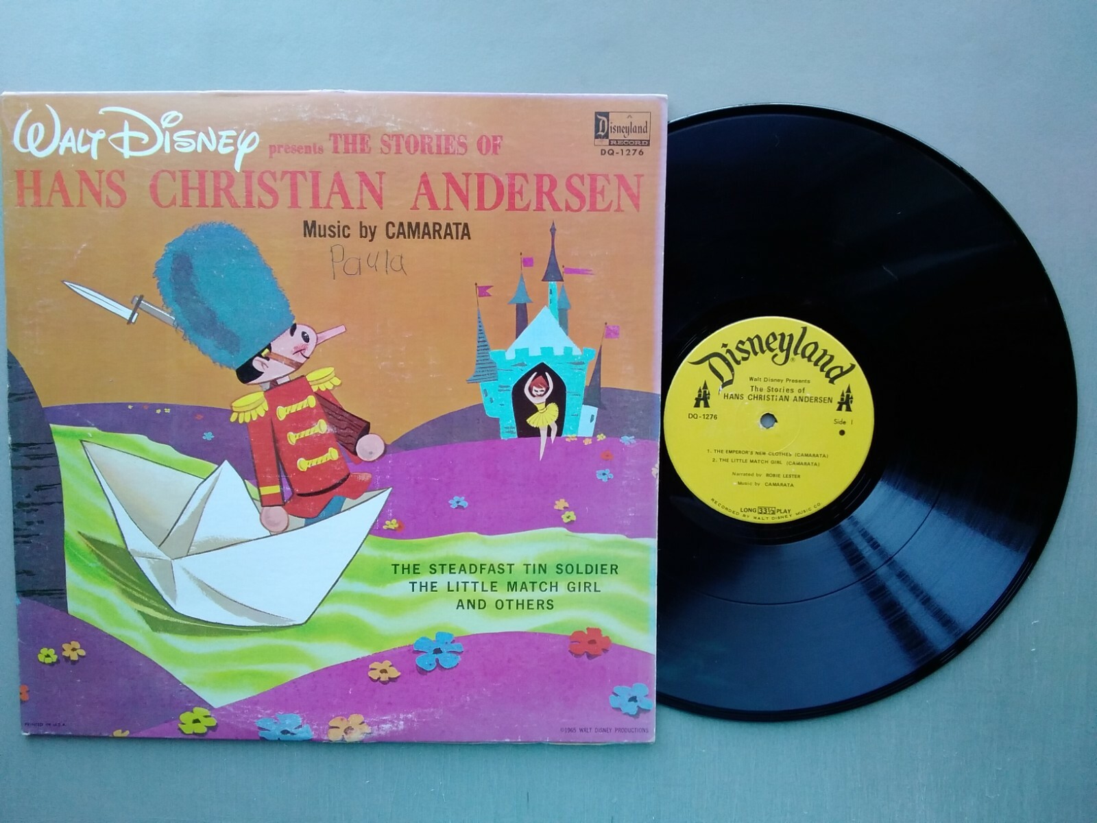 Robie Lester LP Vinyl Disneyland Records #DQ-1276 “Hans Christian ...