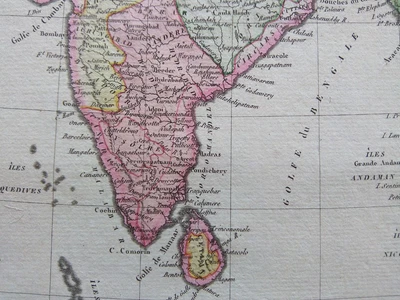 1812 - LAPIE - Map INDIA CEYLON BURMA SIAM | Grelly UK