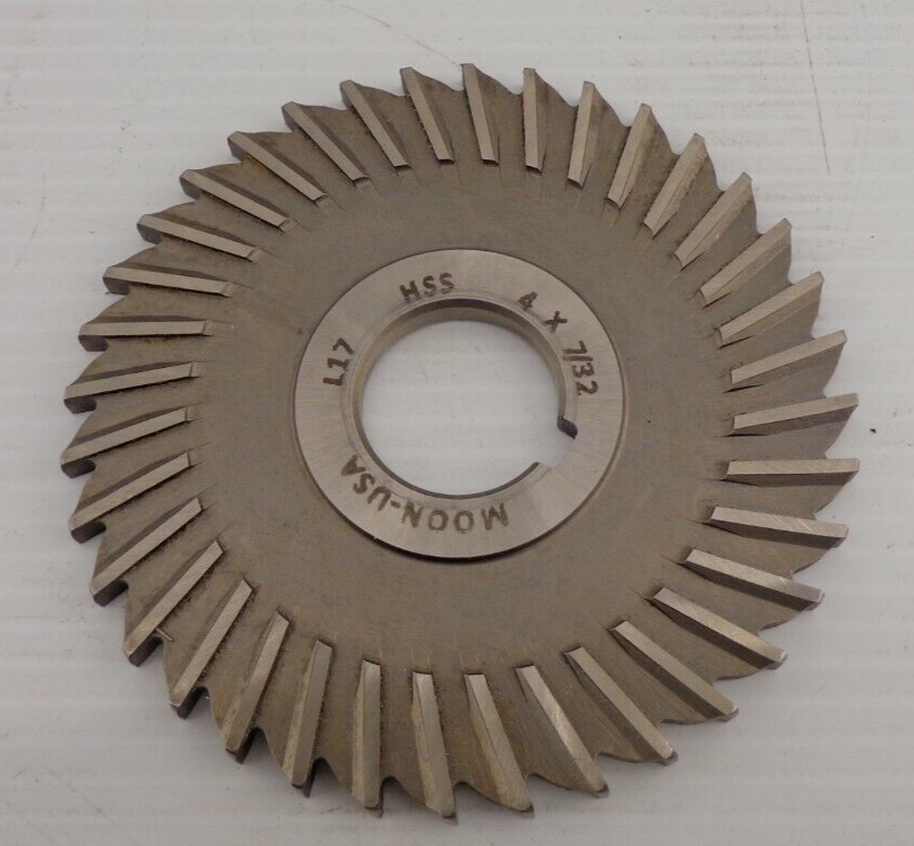 4" Diam x 7/32" Thick HHS Straight Tooth Side Chip Slitting Saw 1 ...