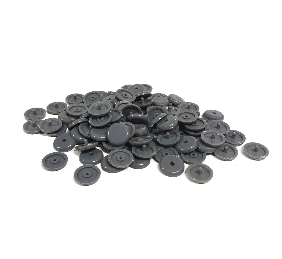 Gray Snap-On Seat Belt Buckle Button Stopper Kit Universal Fit Seatbelt ...