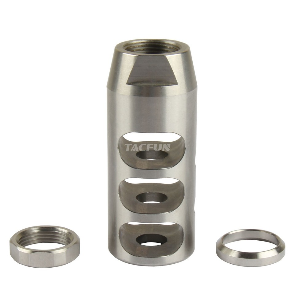 Stainless Steel .308 / 308 Muzzle Brake 5/8x24 Pitch Thread w/ Washer ...