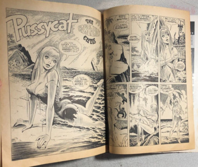 PUSSYCAT comics by Jim Mooney in adventure magazine March 1969 GGA | eBay