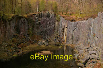 Photo 6x4 Disused quarry Grange/NY2517 A flooded slate quarry near the ...