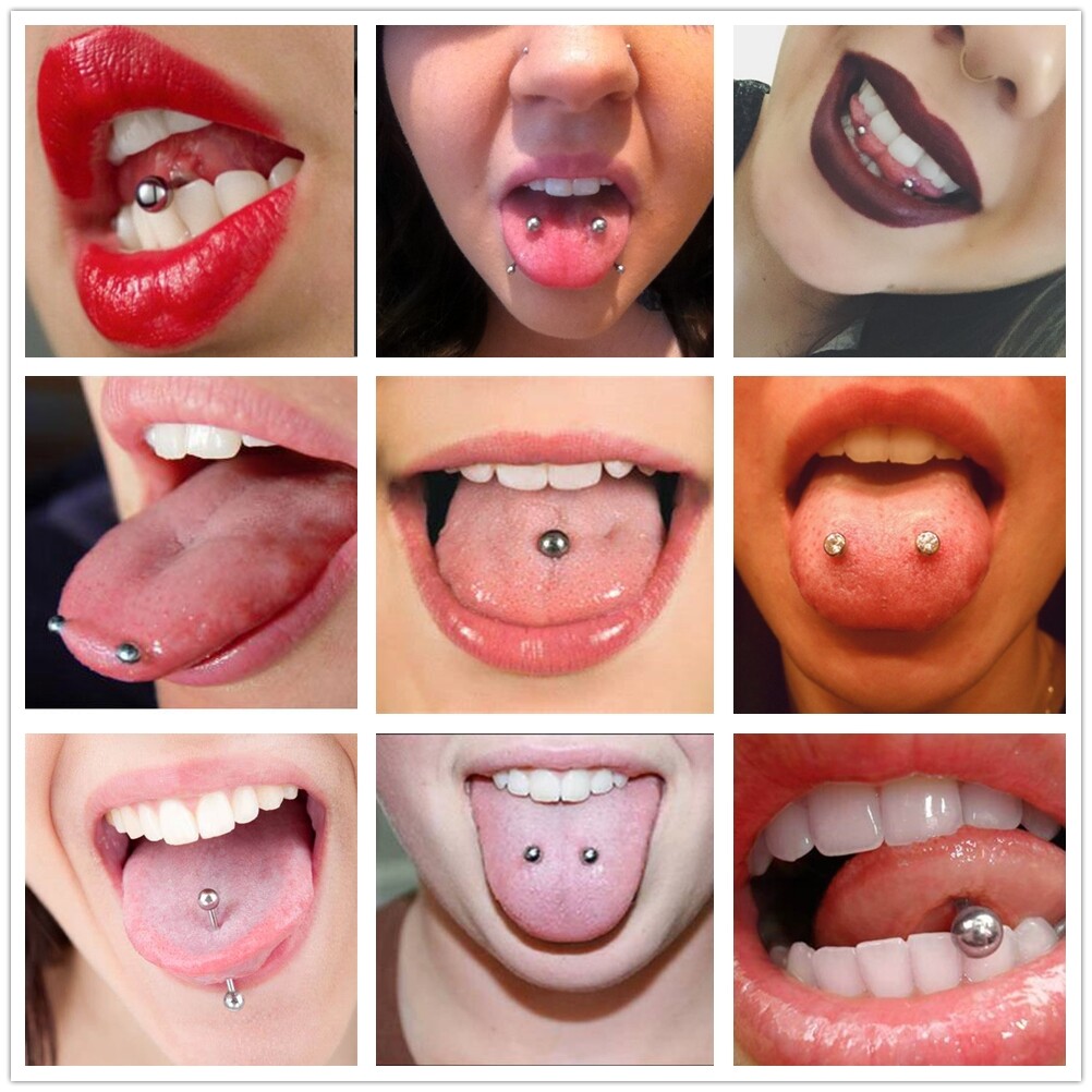 Venom Tongue Piercing Jewelry
