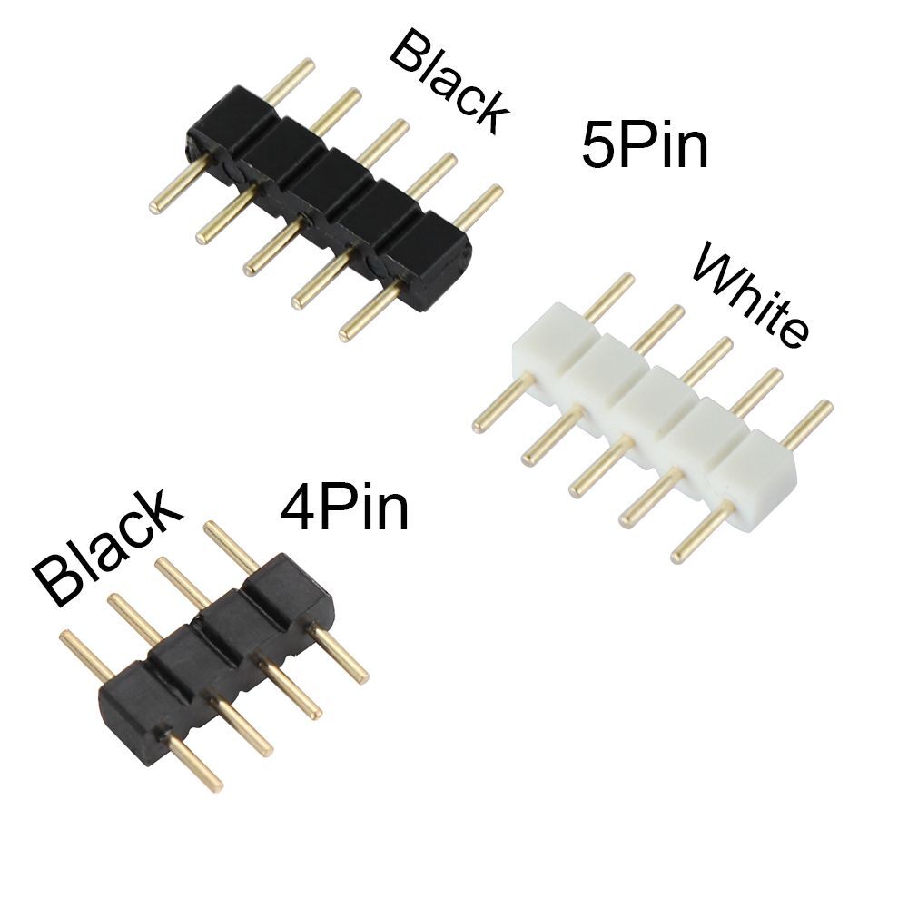Smd Led Strip Light Male Plug Adapter 4Pin 5Pin Terminals Terminals ...