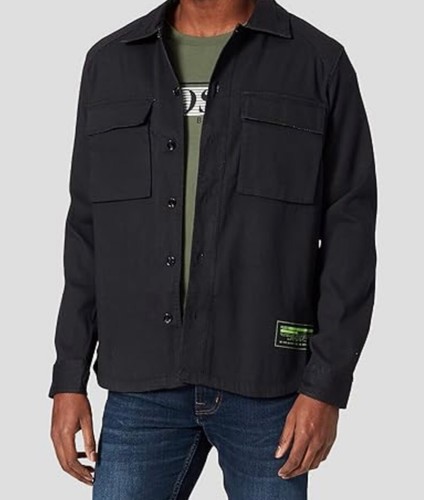 HUGO Boss Ederico Black Shirt Jacket Shacket | eBay UK