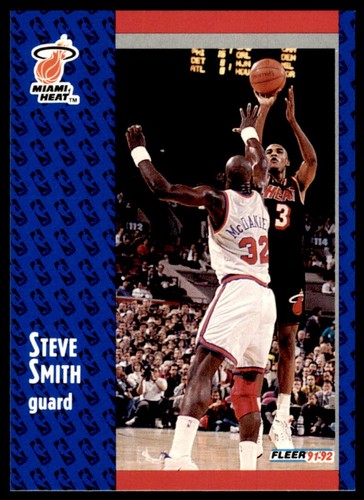 1991-92 FLEER STEVE SMITH MIAMI HEAT #309 | eBay