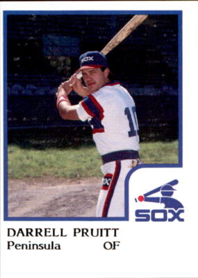 1986 Peninsula White Sox ProCards #21 Darrell Pruitt Topeka KS Spanish ...