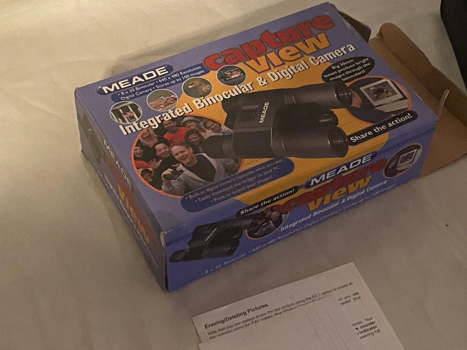 Meade Capture View 8X22 Integrated Binocular & Digital Camera | eBay