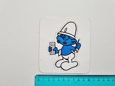 AUTOCOLLANT PUFFI LES SCHTROUMPFS AUTOCOLLANT AUTOCOLLANT VINTAGE 80s ...