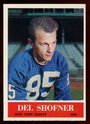 1964 Philadelphia FB #123 Del Shofner NM+ NY Giants 70963 | eBay