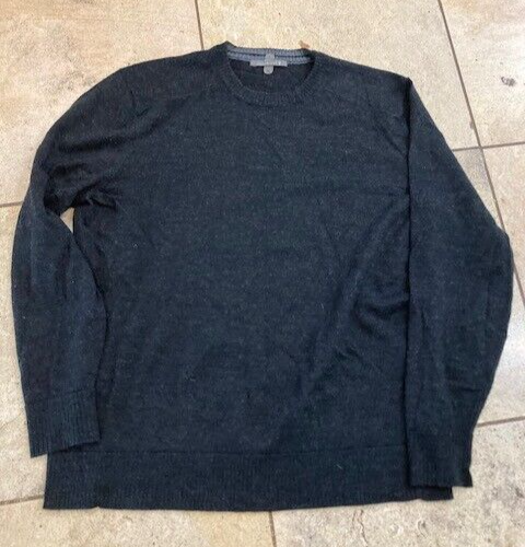 Smartwool Mens Merino Wool Blend Crewneck Pullover Sweater Black ...