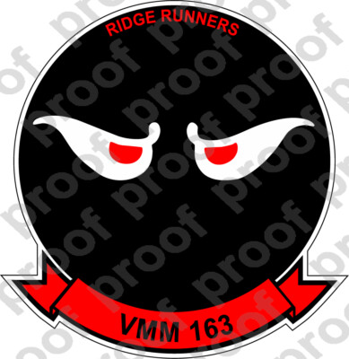 STICKER USMC VMM 163 RIDGE RUNNERS A ooo USMC Lisc No 20187 | eBay