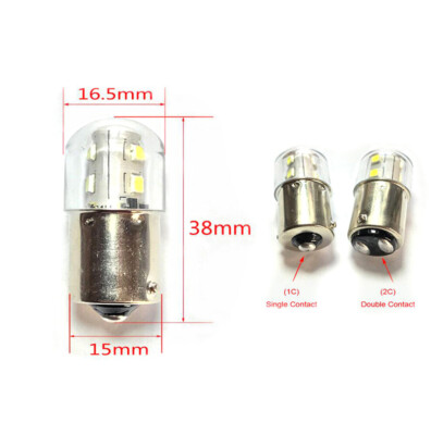 3W B15 LED Warning Light Bulb Single Contacts / Double Contacts Small ...