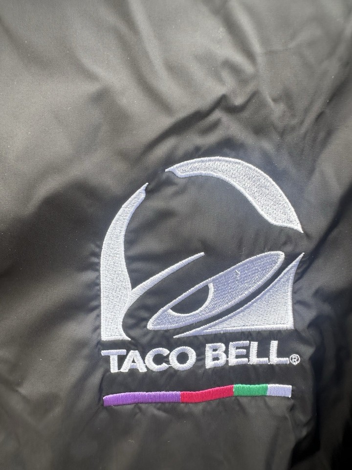 Taco Bell team Member Uniform Employee X-Large Nylon Windbreaker Jacket ...