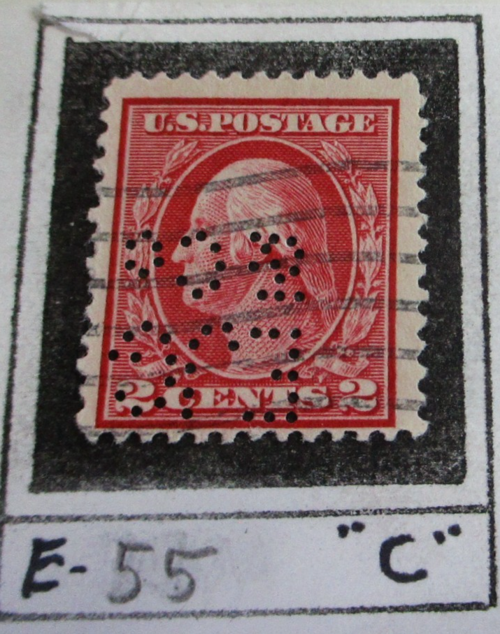 U. S. PERFIN E-55 ( EJG/&Co ) "EDWIN J. GILLES & Co. NY, NY" | eBay