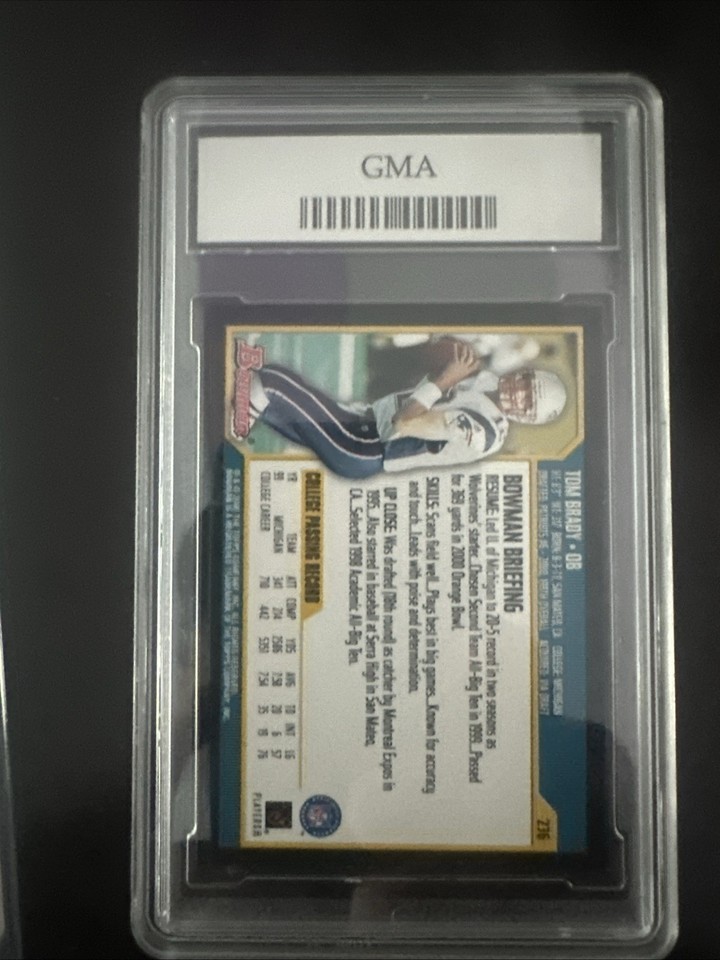2000 Bowman - Tom Brady #236 (RC) GMA 10 | eBay