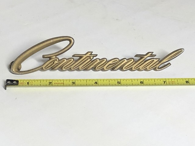 1969 70 71 Lincoln CONTINENTAL Rear Quarter Script Emblem for sale ...