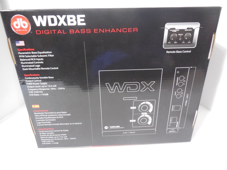 New DB Drive WDXBE DIGITAL BASS ENHANCER Parametric Bass Equalization ...