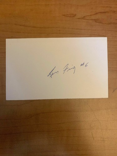 LEN FRIG - HOCKEY - AUTHENTIC AUTOGRAPH SIGNED- B4956 | eBay