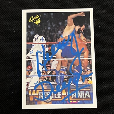 “HACKSAW” JIM DUGGAN 1990 CLASSIC WWF WRESTLEMANIA SIGNED AUTOGRAPHED ...