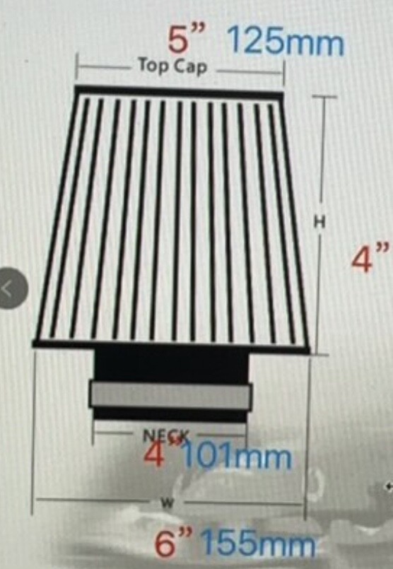 Turbo-Guard AF Black Air Filter | 4" Inch Inlets | Precision T3 T4 ...