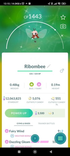 Pokemon Shiny Ribombee ( Cutiefly Evolution ) Go | eBay