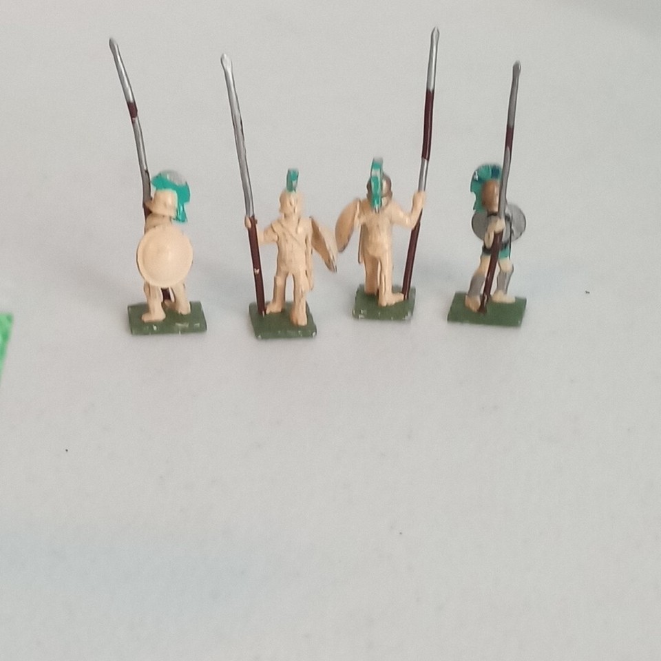 4 Garrison Wargames 25mm Miniatures Roman Metal Soldiers +Spear/Burgh ...