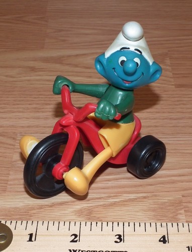Vintage 1981 Helm Smurf Cycle Plastic Figuring / Toy Only **READ** | eBay
