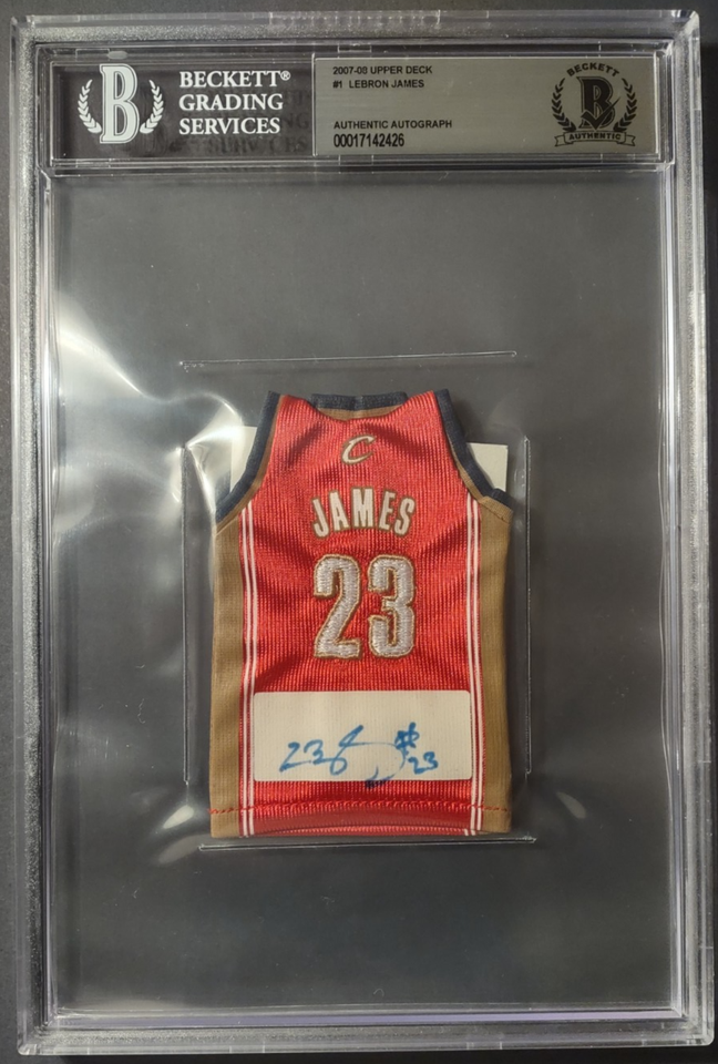 Lebron James Tom Brady 199 Auto 1/1 Finite Superfractor NFL Shield ...